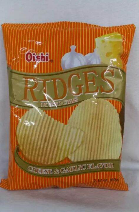 Oishi Ridges Cheese & Garlic 60g | Lazada PH