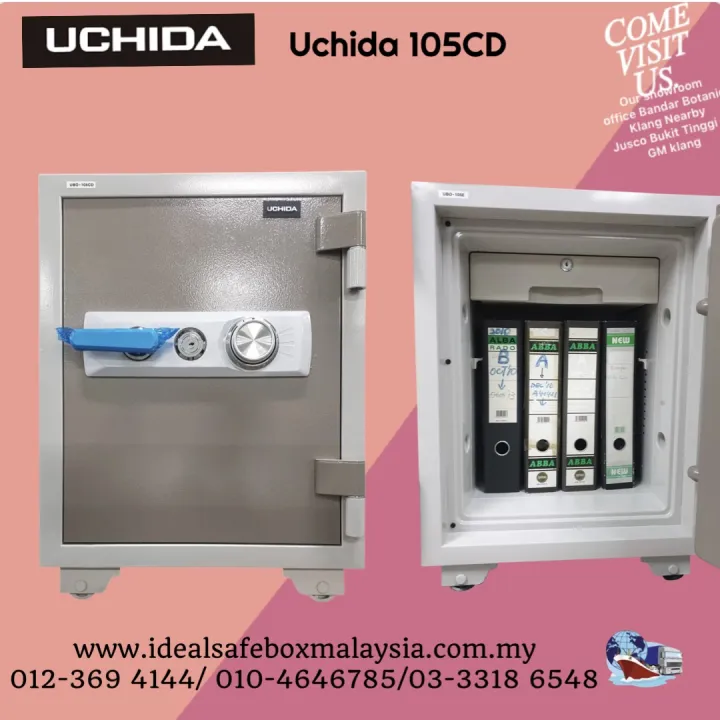 UCHIDA Fire Resistant Safe Box (UBO-105CD) - 105kg peti besi uchida ...