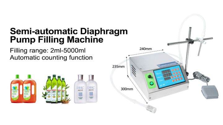 ZONESUN Liquid Filling Machine เครื่องเติมขวดไดอะแฟรม,เครื่องเติม ...