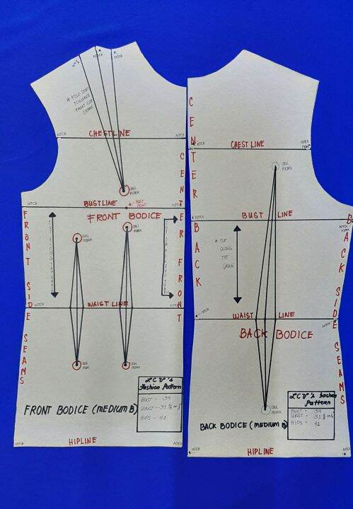SEWING PATTERN - Premium Women / Teens Basic Bodice Pattern, Block Easy ...