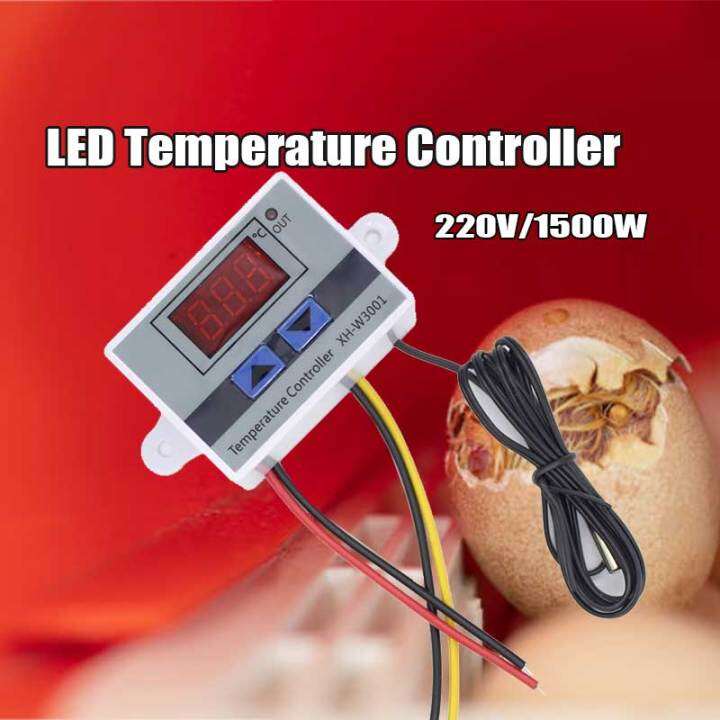 110-220V Digital LED Temperature Controller Incubator Thermostat ...