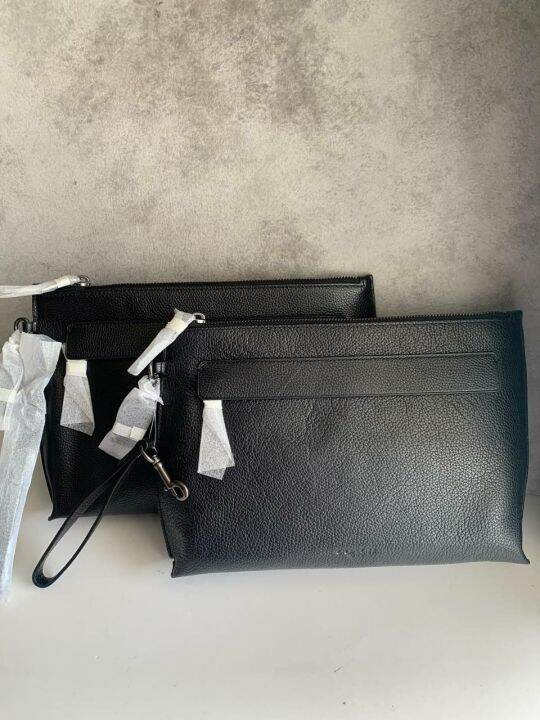 Coach Clutch men pebbled leather | Lazada Indonesia
