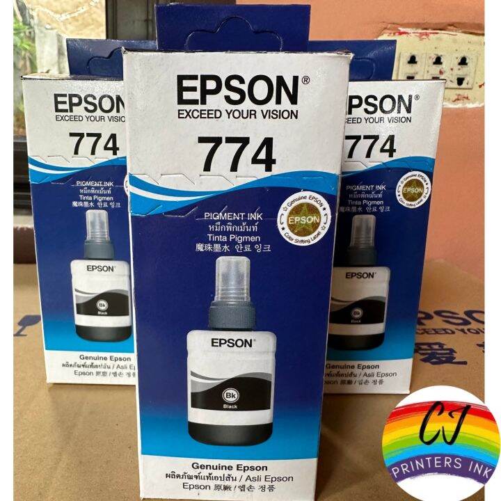 Epson 774 Black Original Pigment Ink | Lazada PH