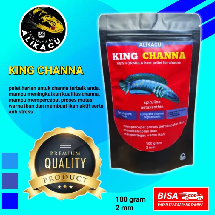 pelet king channa | pakan ikan channa | makanan ikan channa new formula ...