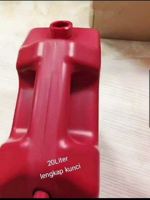 Gasoline Jerry Can Jerigen bensin HDPE 20L BBM Drigen Solar + kunci ...