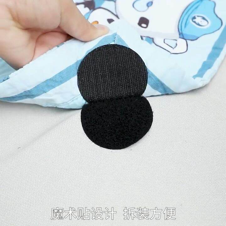 5 psg sticker 2 sisi velcro tape bulat 5 cm stiker perekat serbaguna ...