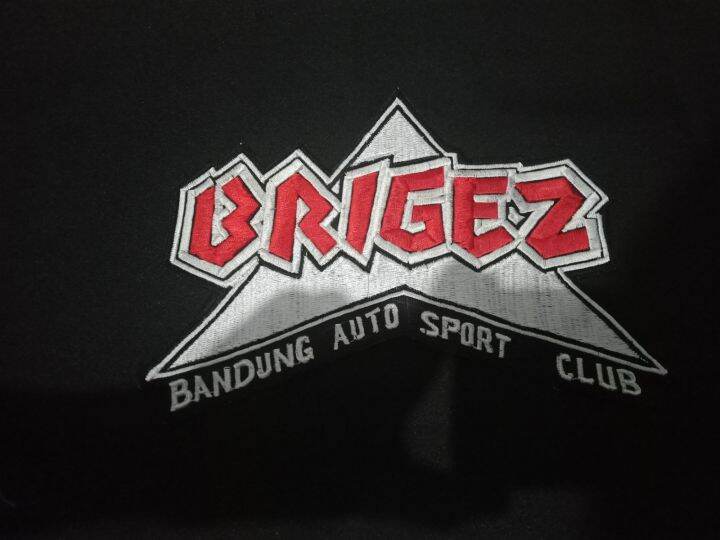 Patch emblem bordir logo brigez MPH merah putih hitam ukuran 7cm ...
