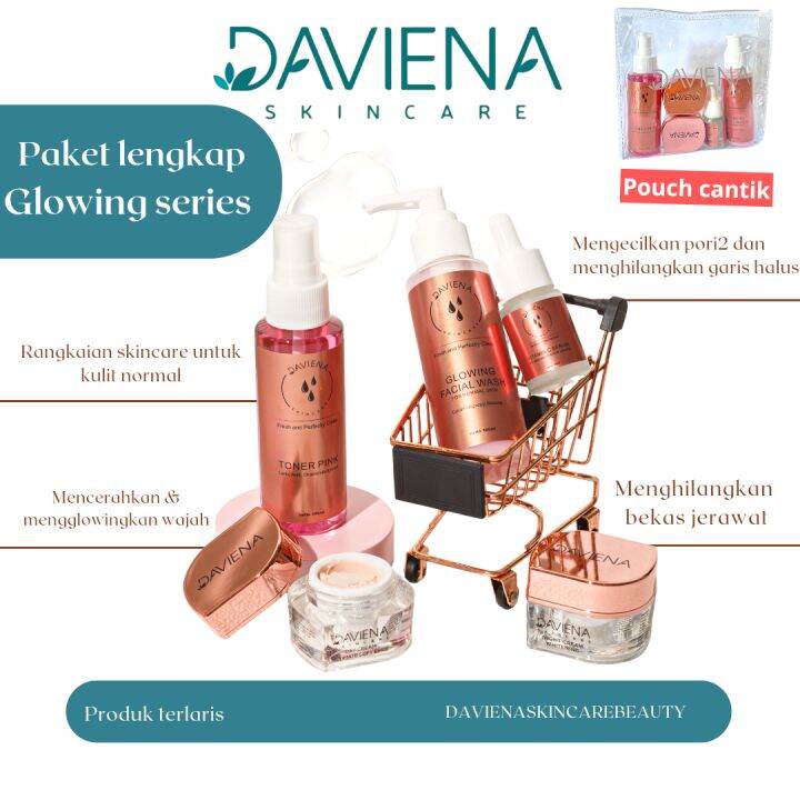 Daviena Skincare Glowing Series | DAVIENA SKINCARE | Lazada Indonesia