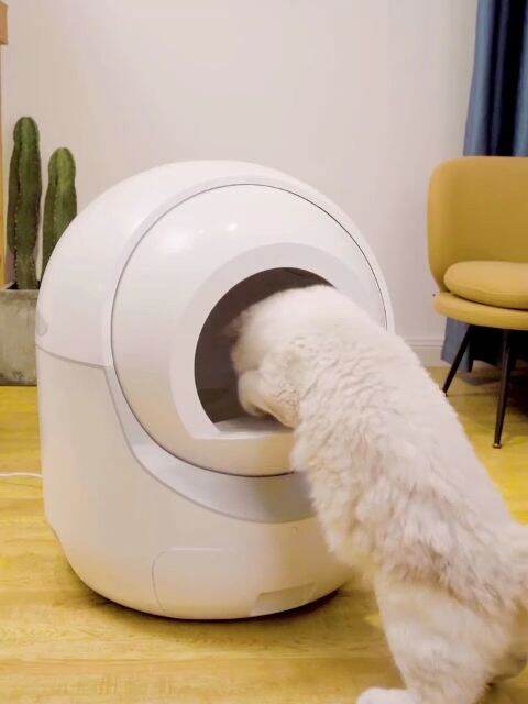 Intelligent Automatic Cat Litter Pan Ion Deodorizing Cat Supplies Large ...