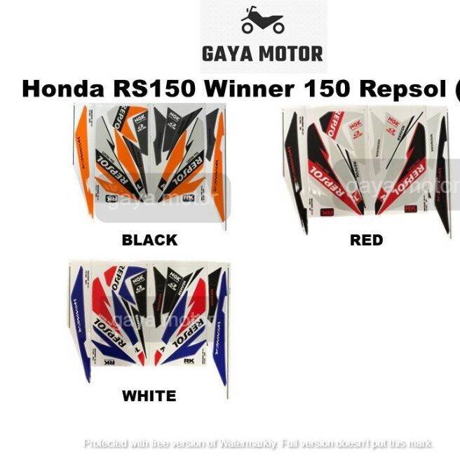 Honda RS150 Winner 150 Repsol (32) Body Sticker | Lazada