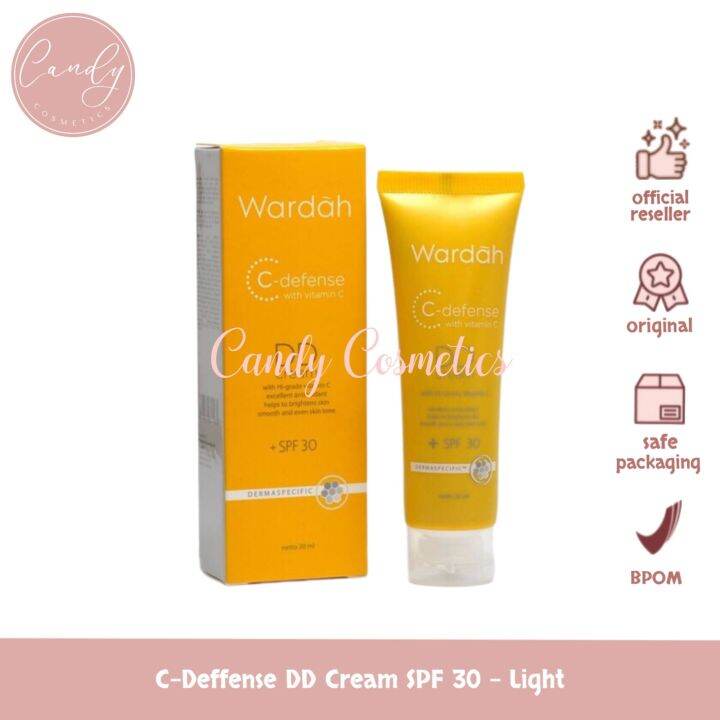 Candy Cosmetics - Wardah C Defense DD Cream Light - 20ml | Lazada Indonesia