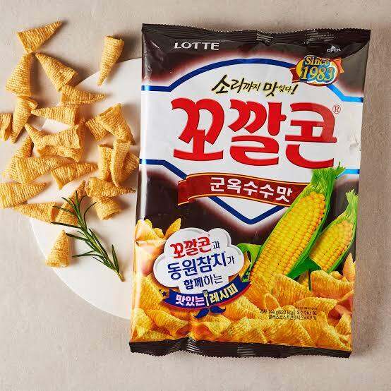Corn Chips 67g (Korean Lotte Kkokkalcon Snacks) | Lazada PH