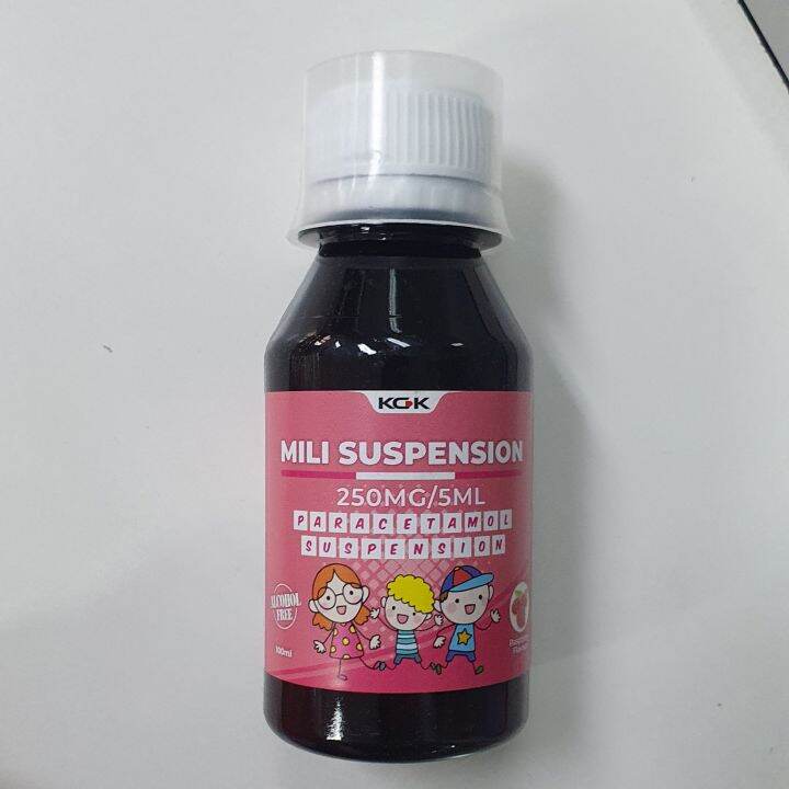 Mili / Pritamol / Paracil Suspension 250mg/5ml (Paracetamol BP 250mg ...