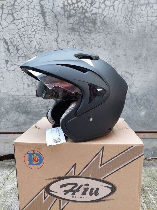 HELM HIU ARROW HITAM DOFF FOBEL VISOR ORIGINAL | Lazada Indonesia