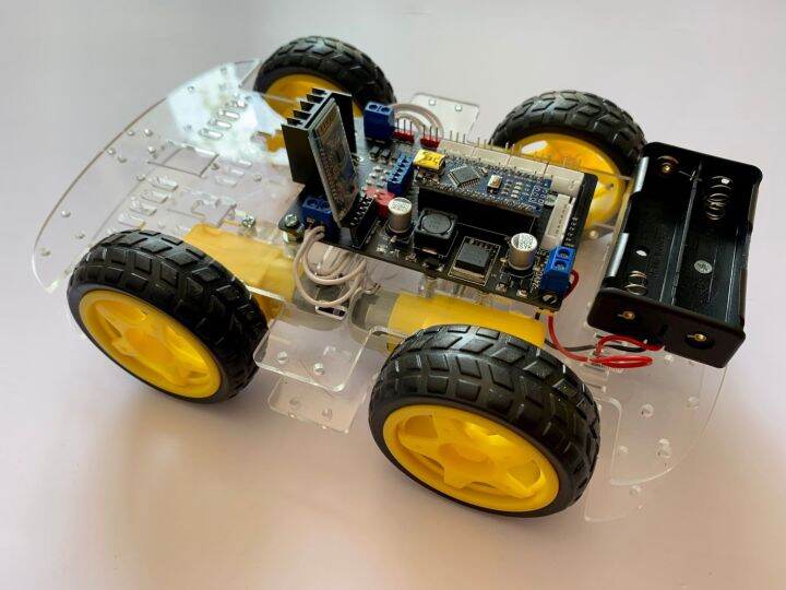 Khung xe - Xe 4 bánh điều khiển bằng Bluetooth dùng Arduino Nano ...