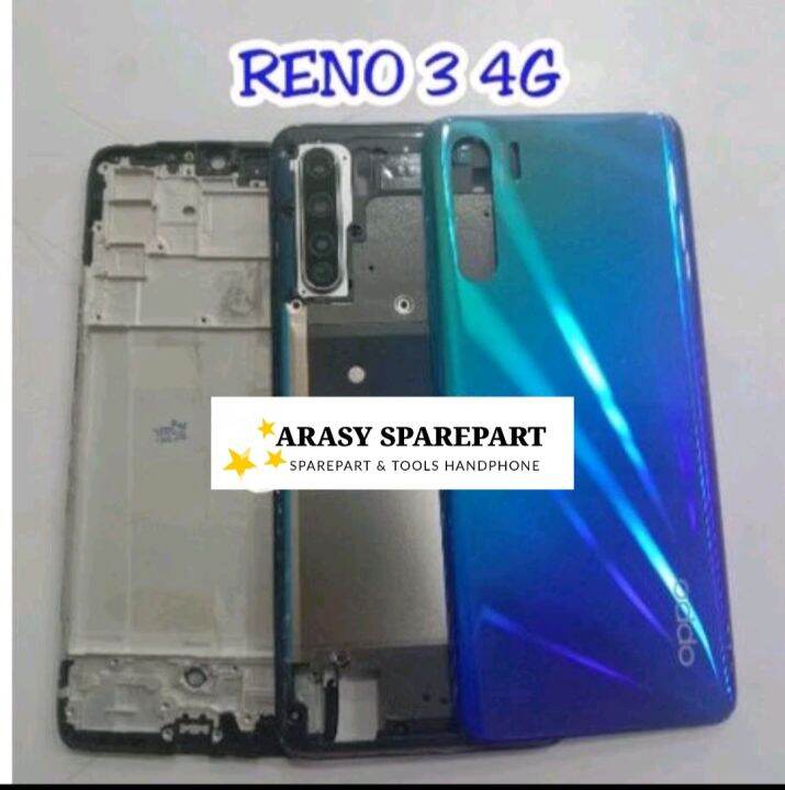 Backdoor Kesing Housing Casing Fullset Oppo Reno 3 4g Lengkap Tulang ...