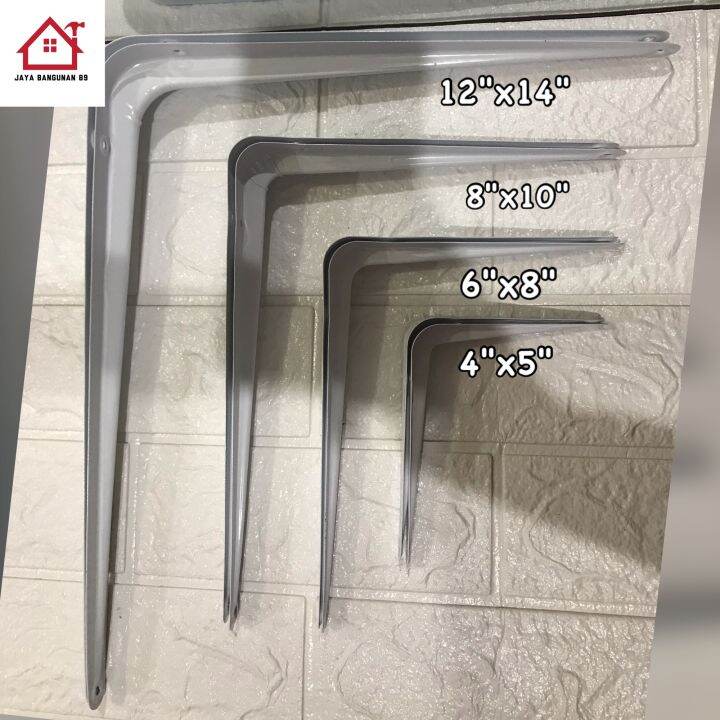 Siku Rak Besi Dinding /Shelf Bracket Berbagai Ukuran | Lazada Indonesia
