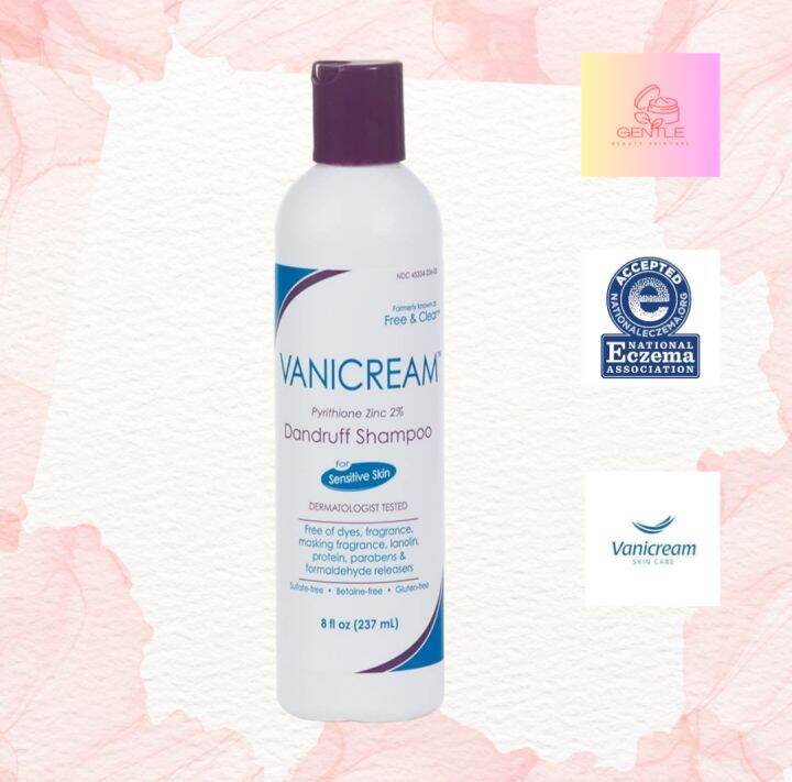 Vanicream Medicated Dandruff Shampoo, Maximum OTC Strength, Pyrithione ...