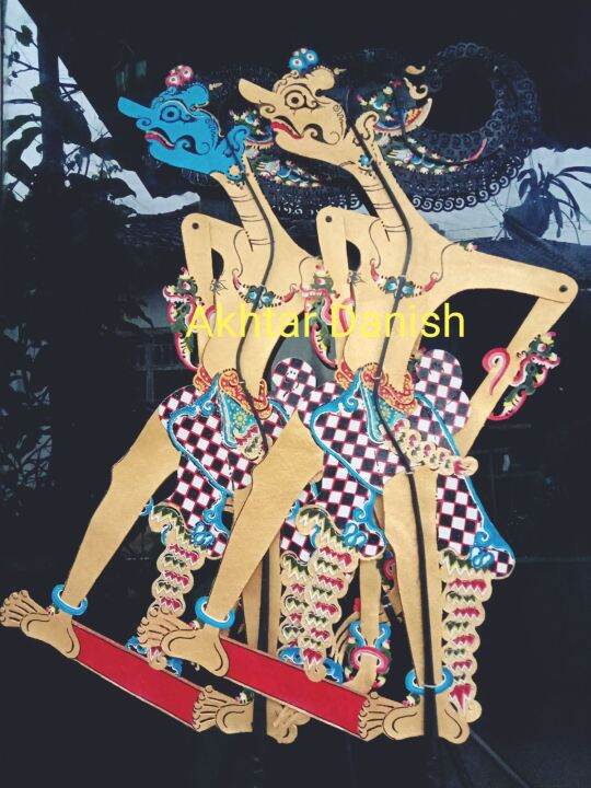 wayang kulit ontoseno//bahan asli kulit sapi//ukuran standar//kualitas ...