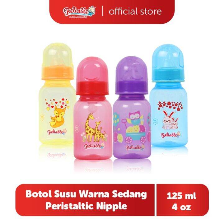 Reliable Botol Susu Bayi Warna Dot Bulat Nipple Peristaltic Standart ...