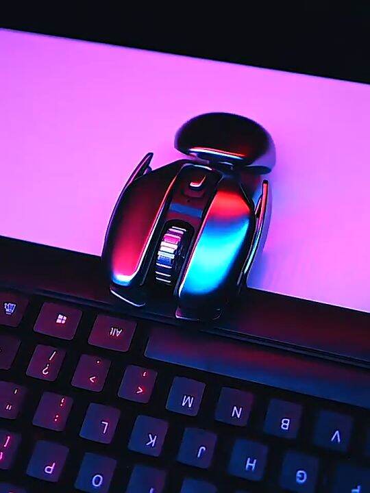 RET Wireless Mouse Isi Ulang Sci-Fi Mecha Silent untuk PC Laptop ...