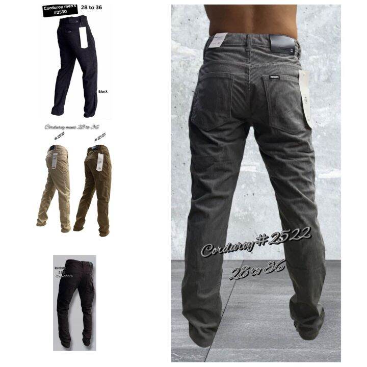 COLDUROY PANTS SLIMSTRAIGHT CUT FOR MENS | Lazada PH