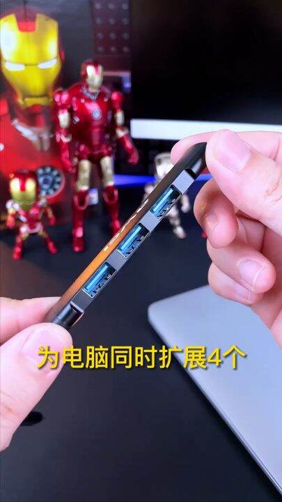 Original Awei Type C Hub OTG Adapter 4 USB 2.0 Port On the Go Adapter ...