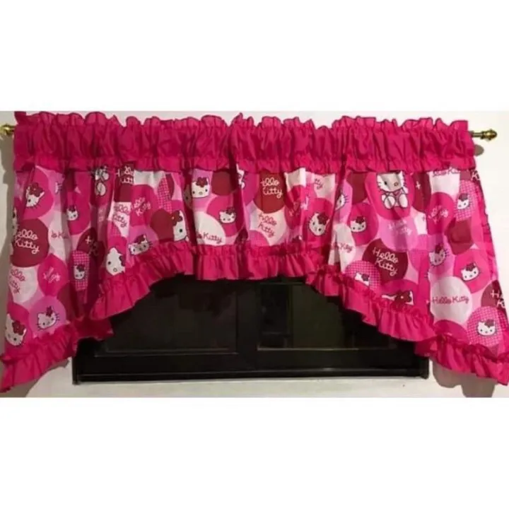 3s'Mariya HELLO KITTY Design Valance| kitchen sink|Window curtain ...