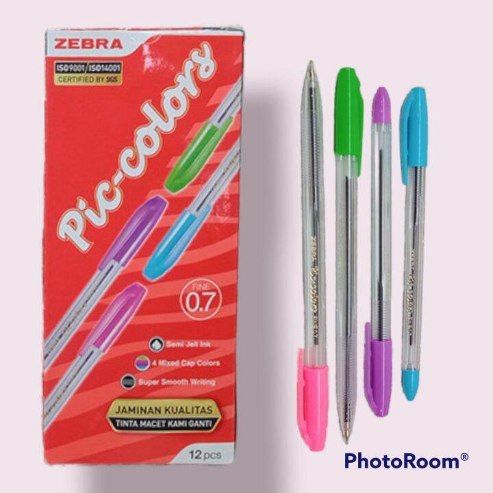 PULPEN ZEBRA PIC COLORS 1PACK (ISI 12 PCS) | Lazada Indonesia