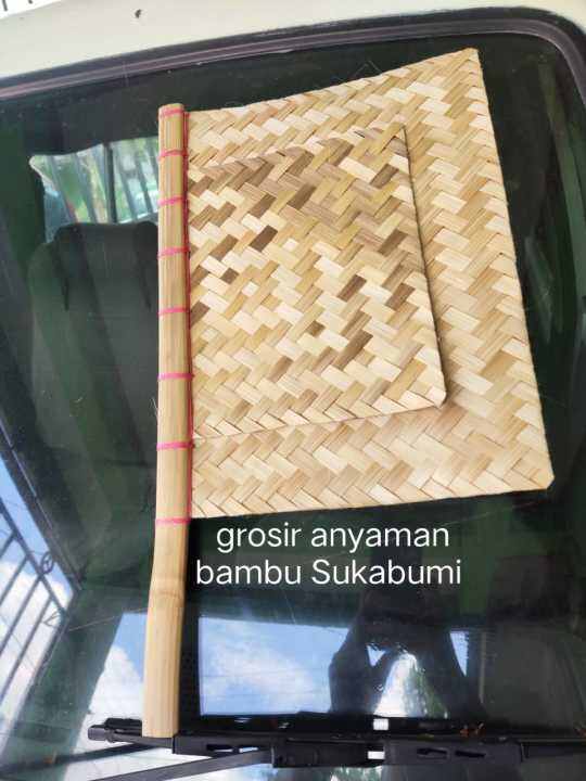 kipas bambu jumbo dua layer jumbo / grosir anyaman bambu | Lazada Indonesia