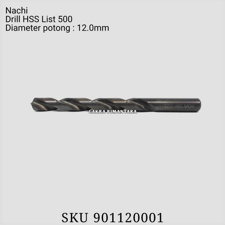 Nachi mata bor 12.0mm drill HSS 12mm untuk logam besi diameter 12 mm | Lazada Indonesia