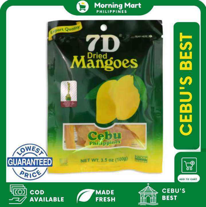 7D Dried Mangoes 100 grams from Cebu | Lazada PH
