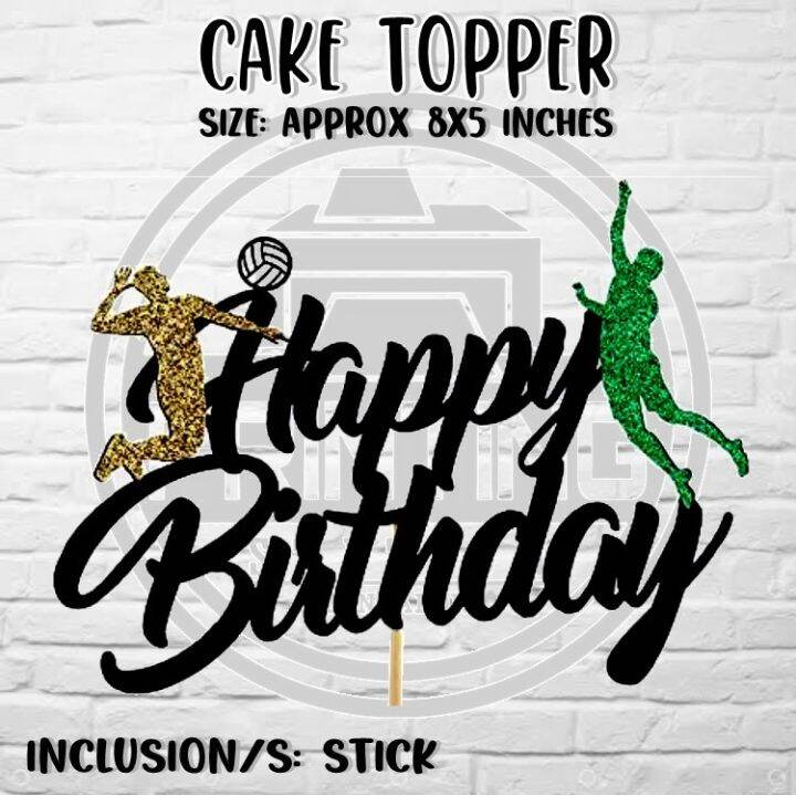 Volleyball theme cake topper | Lazada PH