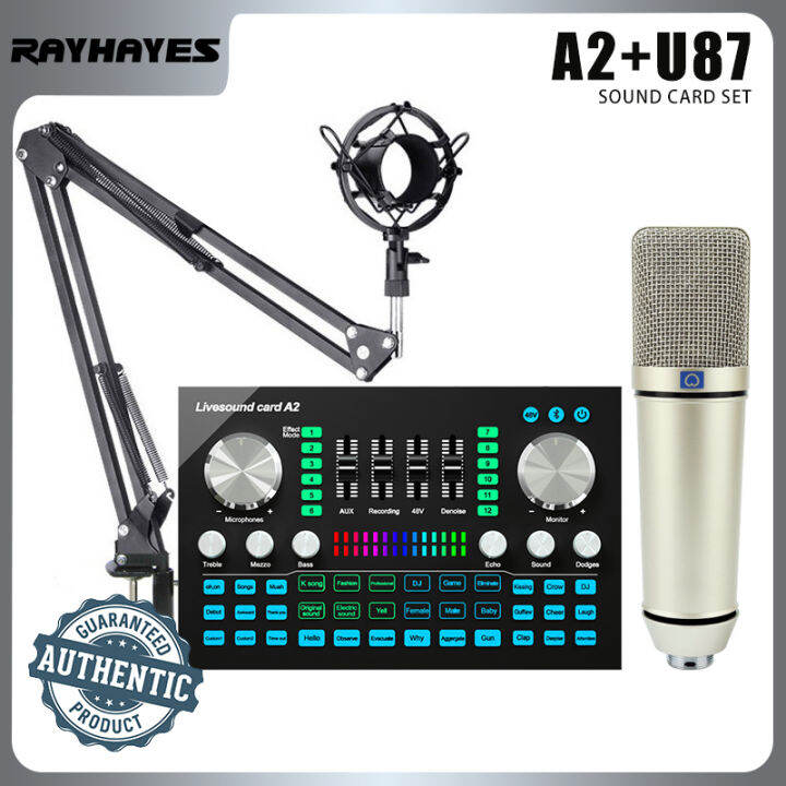 Rayhayes Original A2 Live Sound Card Complete Set mini Mixer with U87 ...