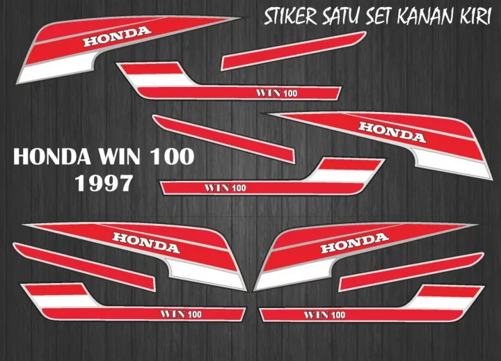 STIKER STRIPING DECAL HONDA WIN 100 1997 | Lazada Indonesia