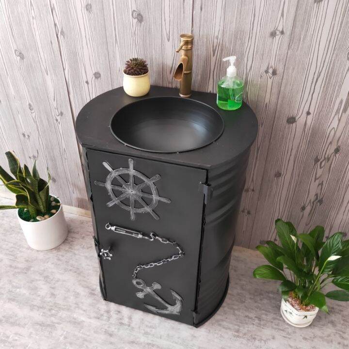 Industrial Style Wash Basin Creative Bar Wash Basin Floor Integrated ...