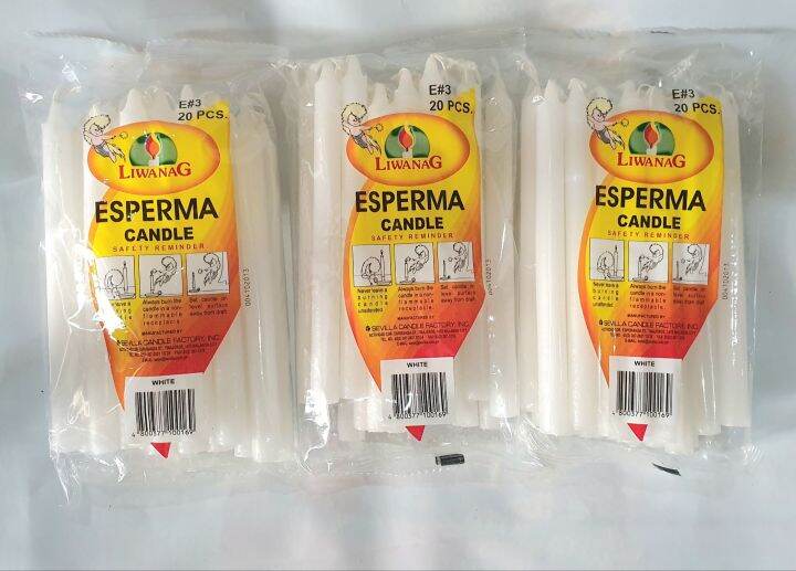 3 Pack Liwanag Candles Esperma(Kandila) #3 | Lazada PH