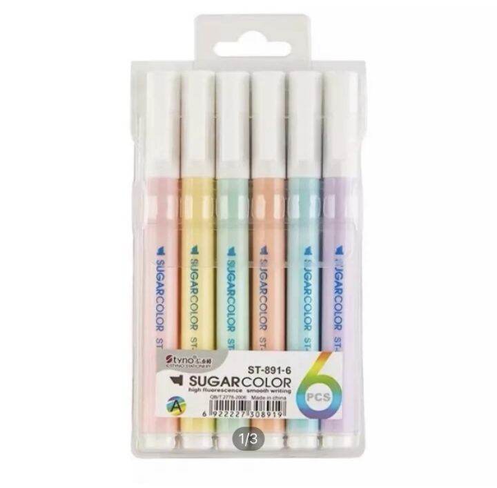 Styno 6 pieces (ST-891) Sugar Color Highlighter Set | Lazada PH