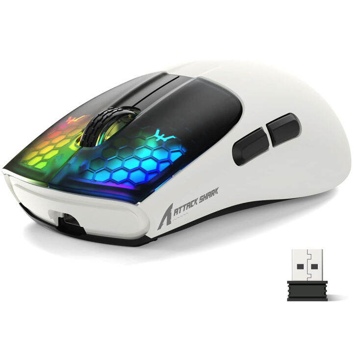 Wireless Gaming Mouse with Tri-Modes BT 5.1/2.4Ghz/USB-C,Lightweight ...