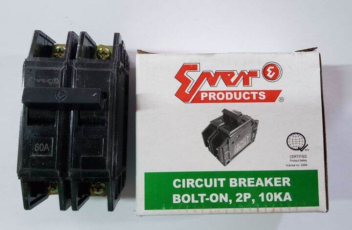 ORIGINAL EVER Circuit Breaker Bolt On type 10KAIC, optional Nema 3R Outdoor Enclosure. ELECTRIC ...