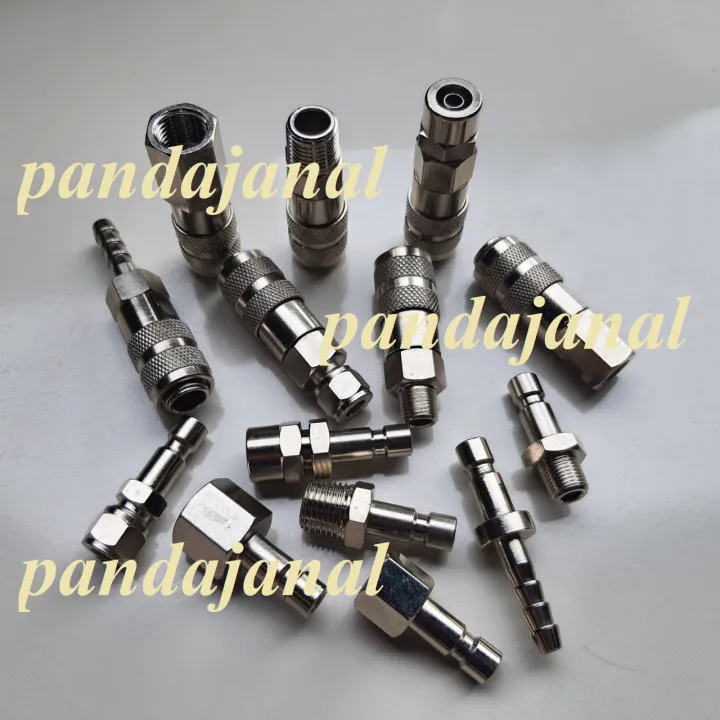 mini coupler คอปเปอร์ขนาดเล็ก แบบ one touch ทองเหลืองชุบนิเกิล คุณภาพ ...