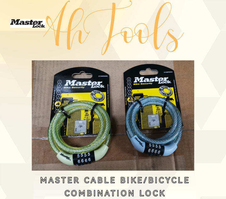 MASTER BICYCLE LOCK #8143 DPROCOL ( GREEN, BLUE) | Lazada PH