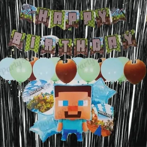 MINECRAFT PARTY BALLOONS COMPLETE SET | Lazada PH