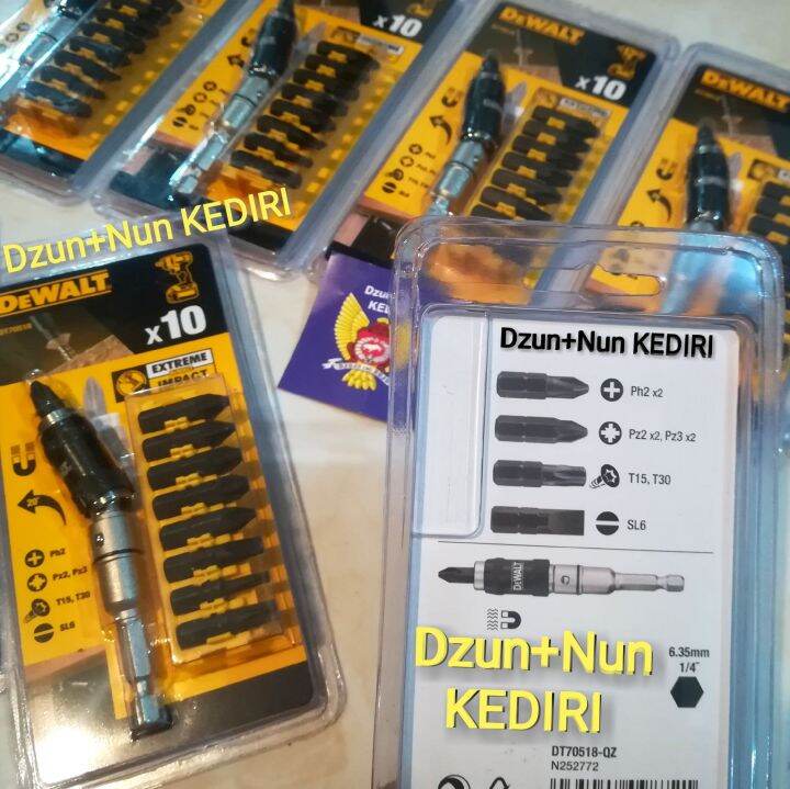 Dewalt Set Mata Obeng Penggerak Putar Extreme Impact DT70518 | Lazada ...