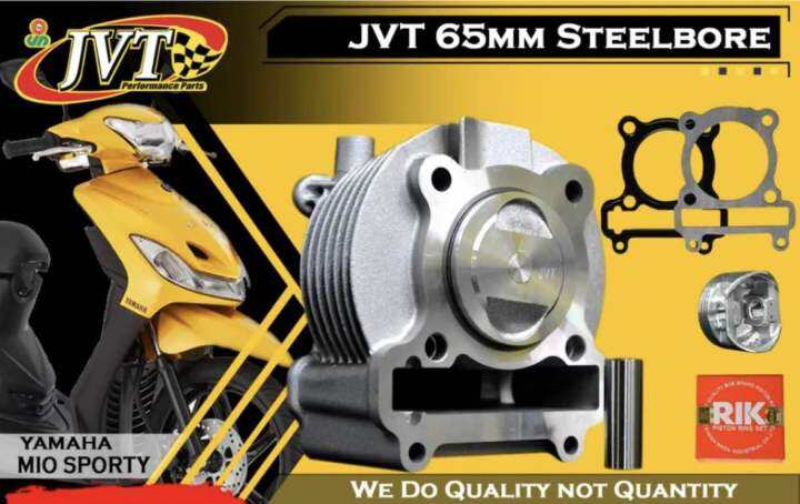 JVT Cylinder Block Steel Bore 65MM For Mio Sporty / Soulty / Fino ...