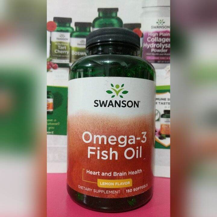 Omega-3 Fish Oil Lemon Flavor 1000mg 150 softgels EXPIRY: February 2025 ...
