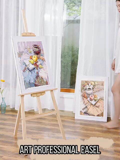 HIGHTUNE Art Easel Wooden Painting Display Stand 1.6meters Stand Pine ...