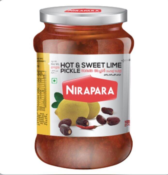 NIRAPARA HOT AND SWEET LIME PICKLE | Lazada