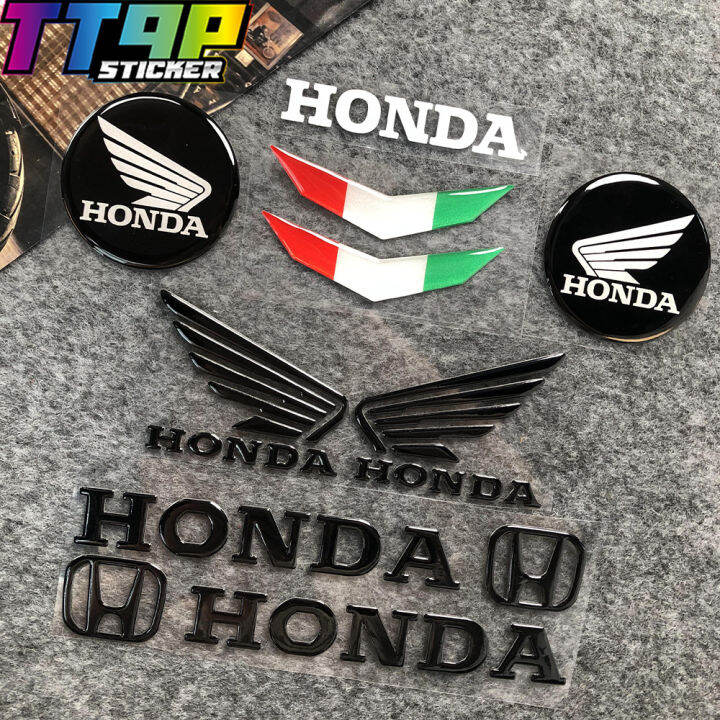 Honda Motorcycle Logo Emblem Decal 3D Tank Glue Drop Material Sticker ...