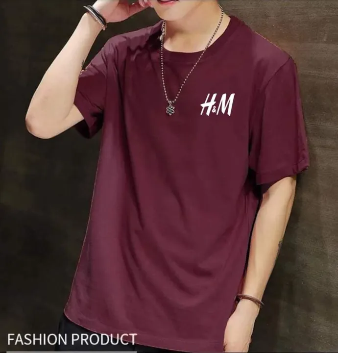H.M PLAIN T-SHIRT FOR MEN FUT UP TO XL | Lazada PH